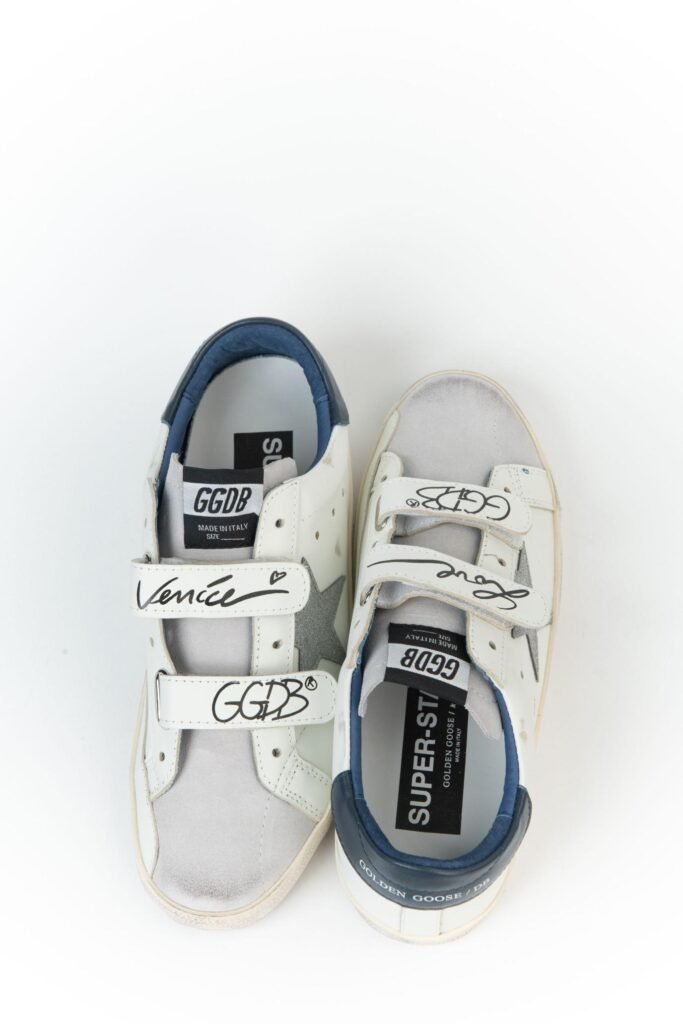 Golden Goose Velcro Low-top Trainers In White - Size.ge