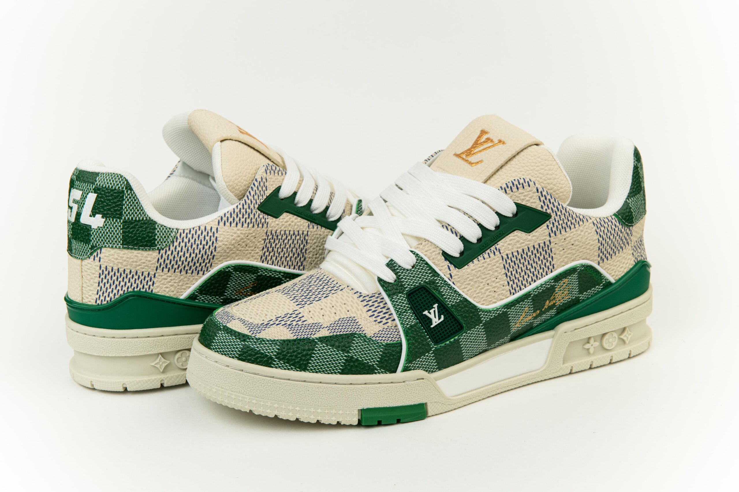 Green Color Louis Vuitton Sneakers - Size.ge