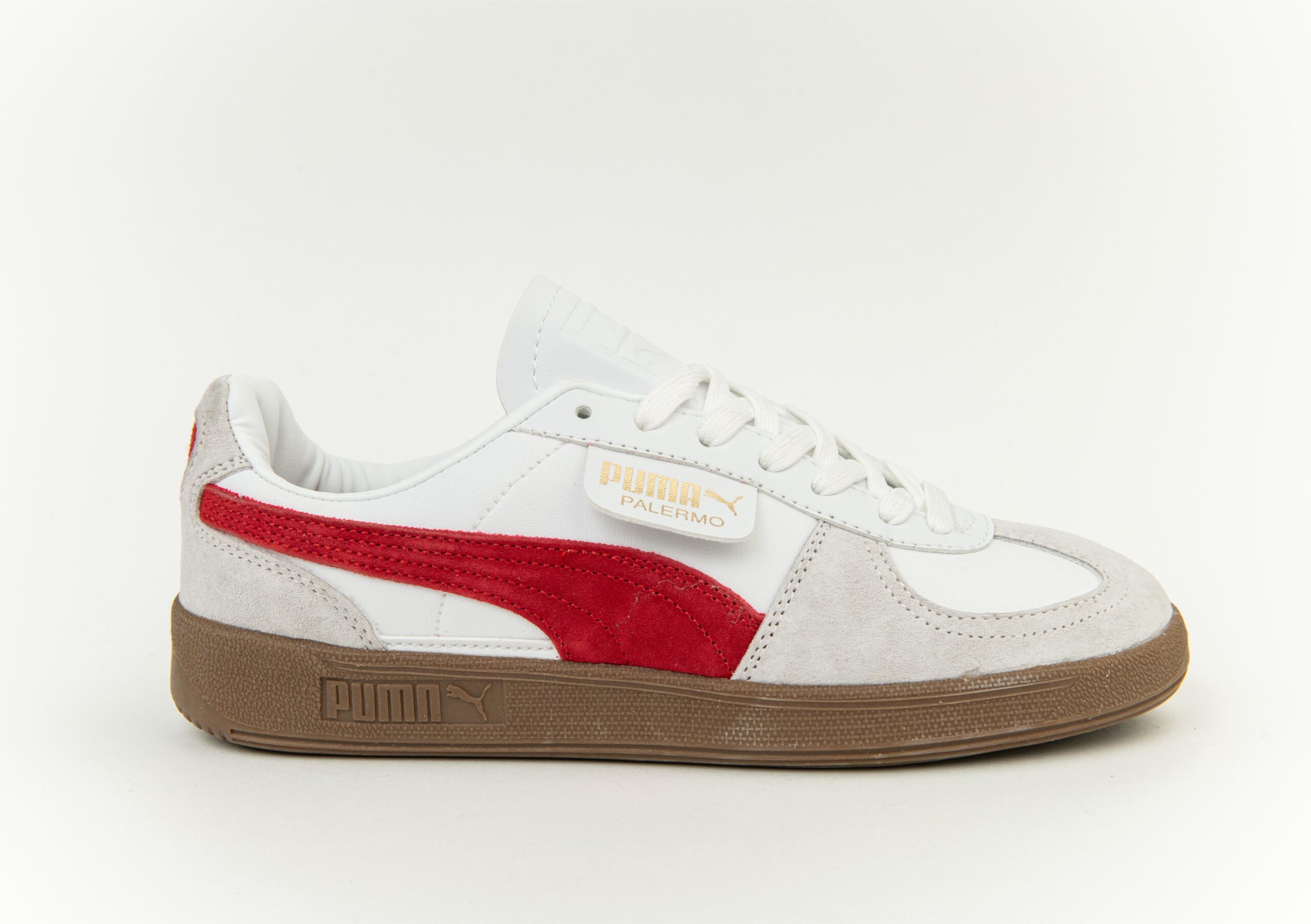 White Color Red Logo Puma Sneakers - Size.ge